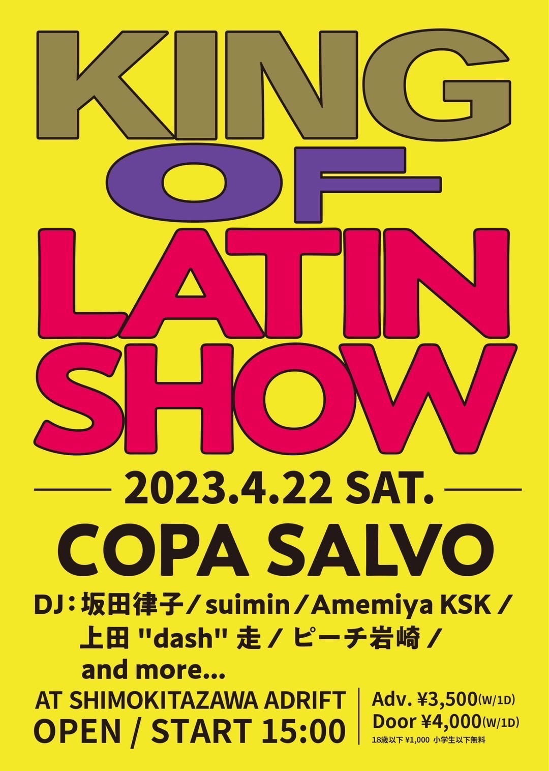 KING OF LATIN SHOW | EVENT | ADRIFT